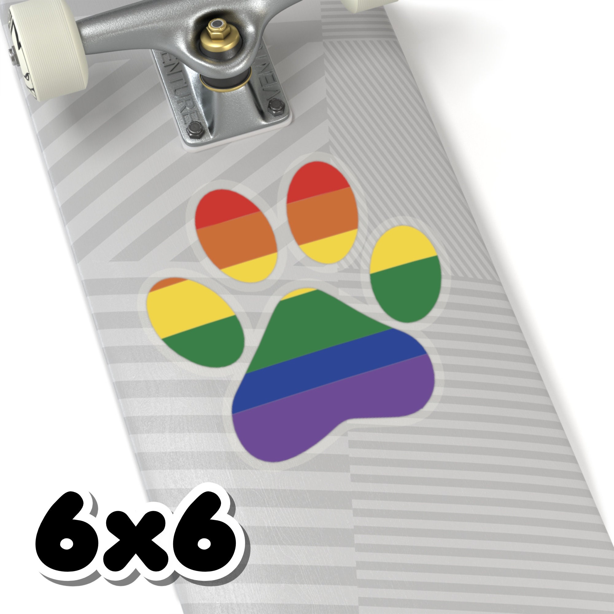 Animal Paw Print LGBT Pride Sticker Lesbian Gay Bisexual | Etsy