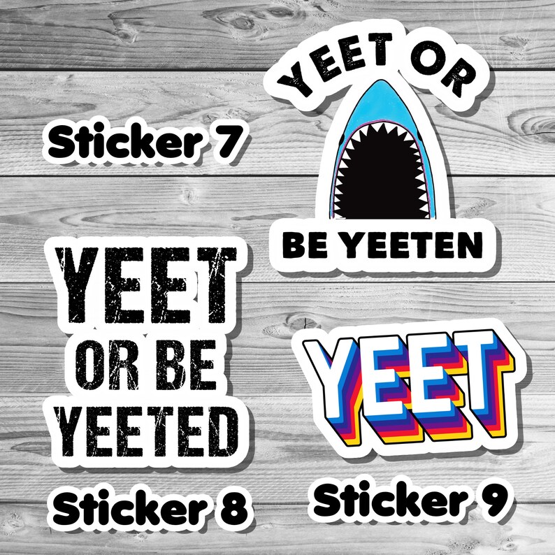 Yeet Meme Sticker Gamer Video Game Decal Funny Gaming Vinyl Labels - Etsy