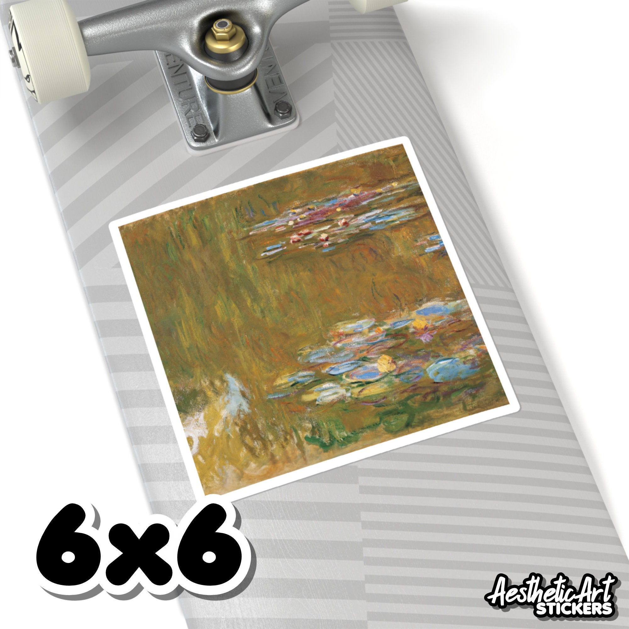 Claude Monet Classic Art Stickers Famous Painting Decals | Etsy