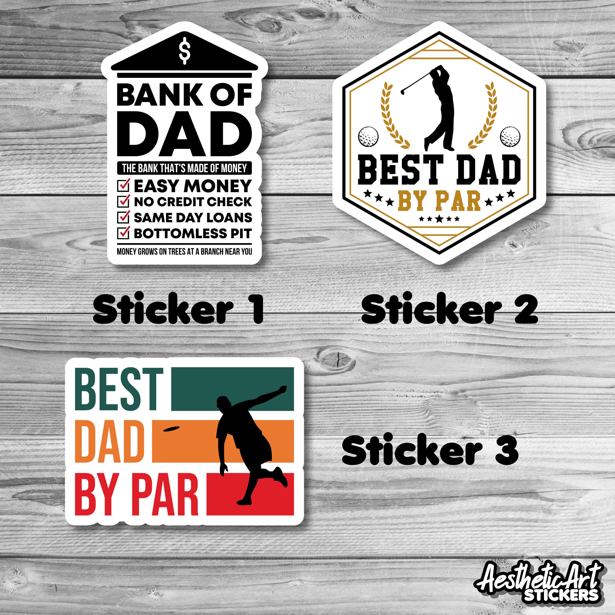 Father's Day Sticker Sayings Funny Dad Joke Fatherhood | Etsy