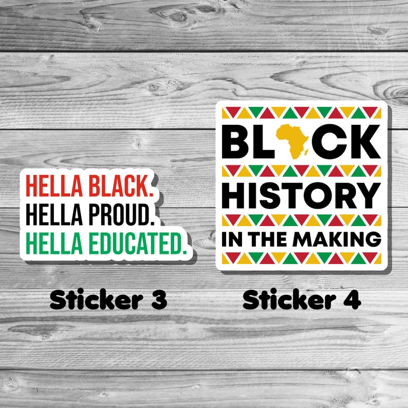Black Pride Stickers African American History Vinyl Decal | Etsy