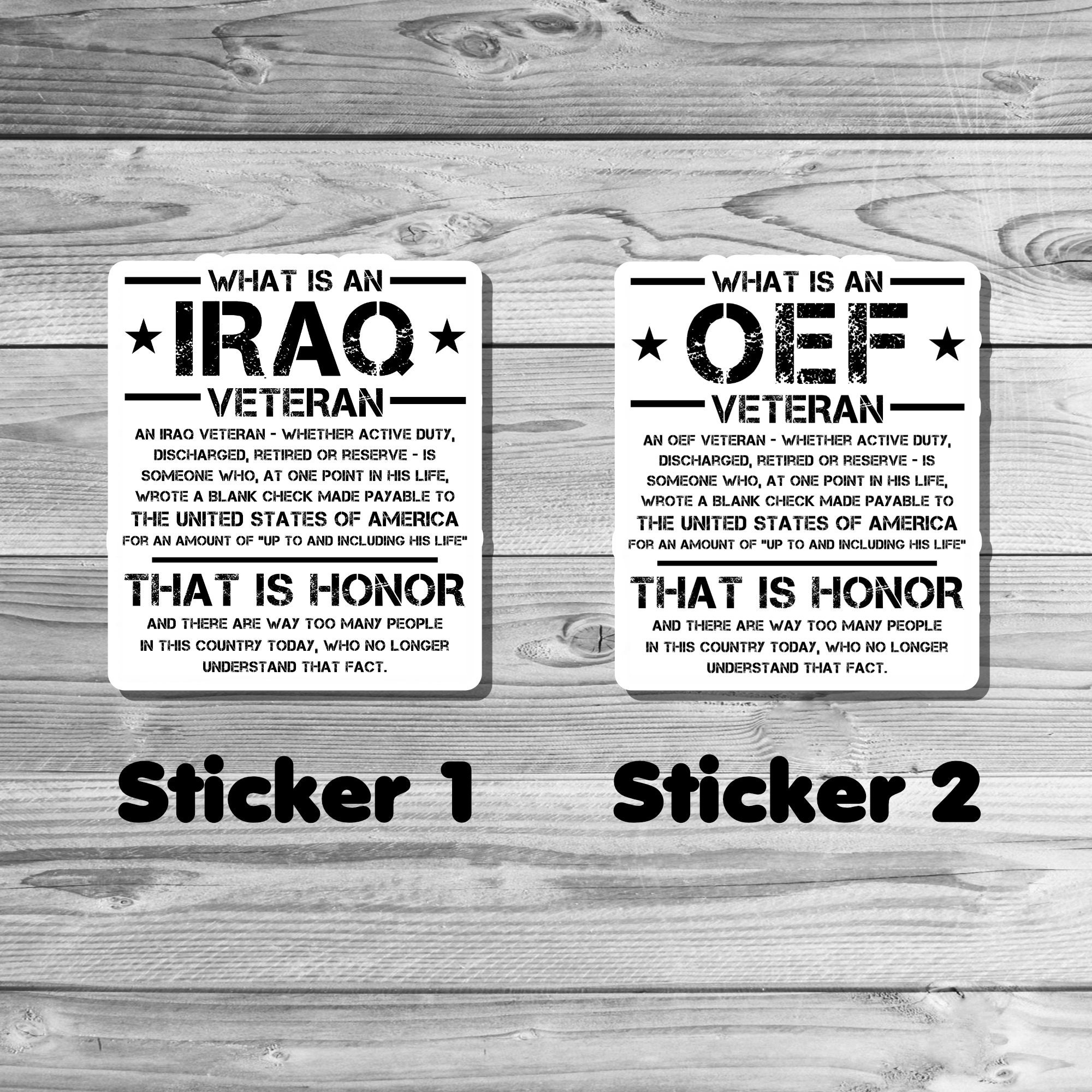 Iraq Veterans Sticker Sayings Army Military Vinyl Decals | Etsy