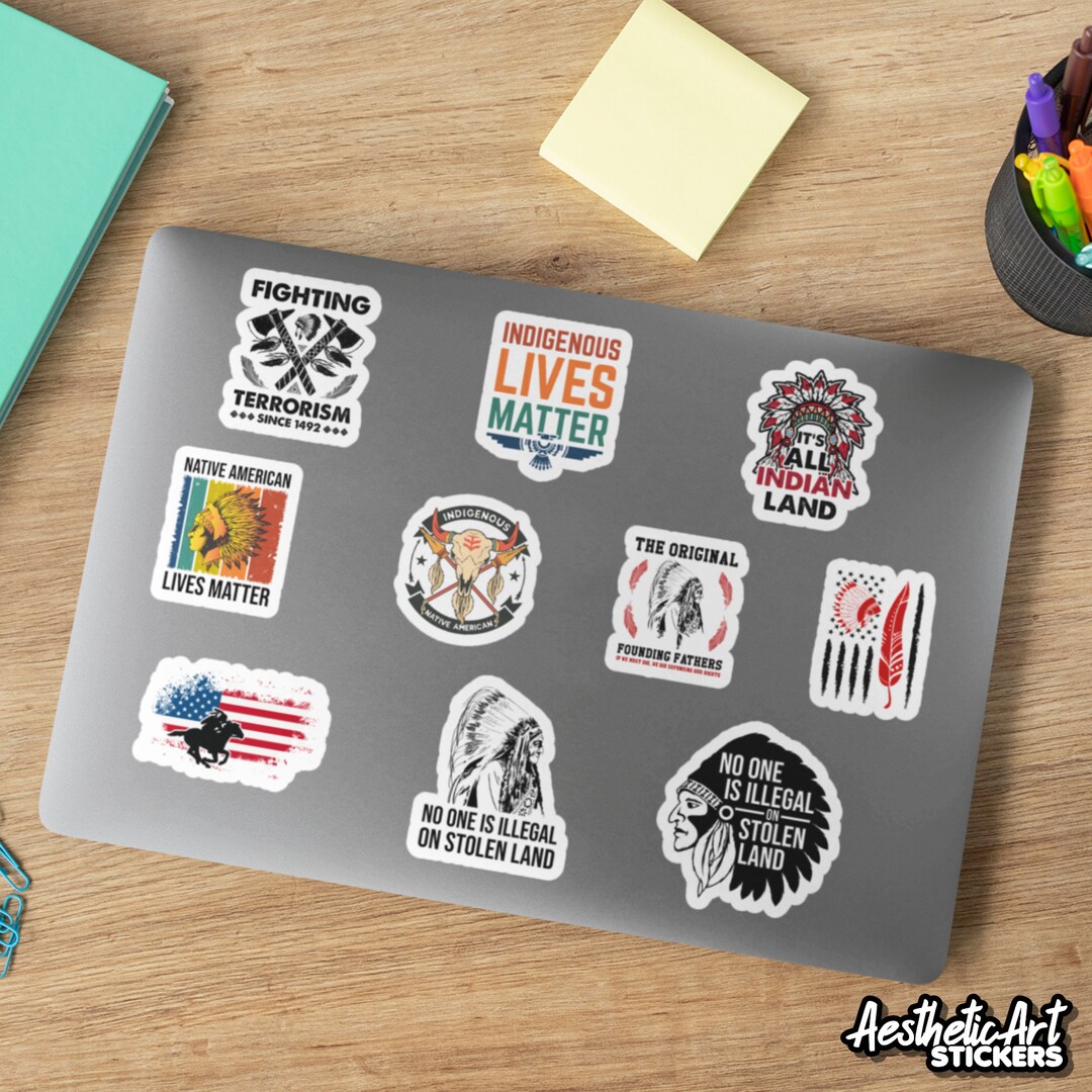 Native American Stickers, Indigenous Peoples Day Vinyl Decals, Indian ...