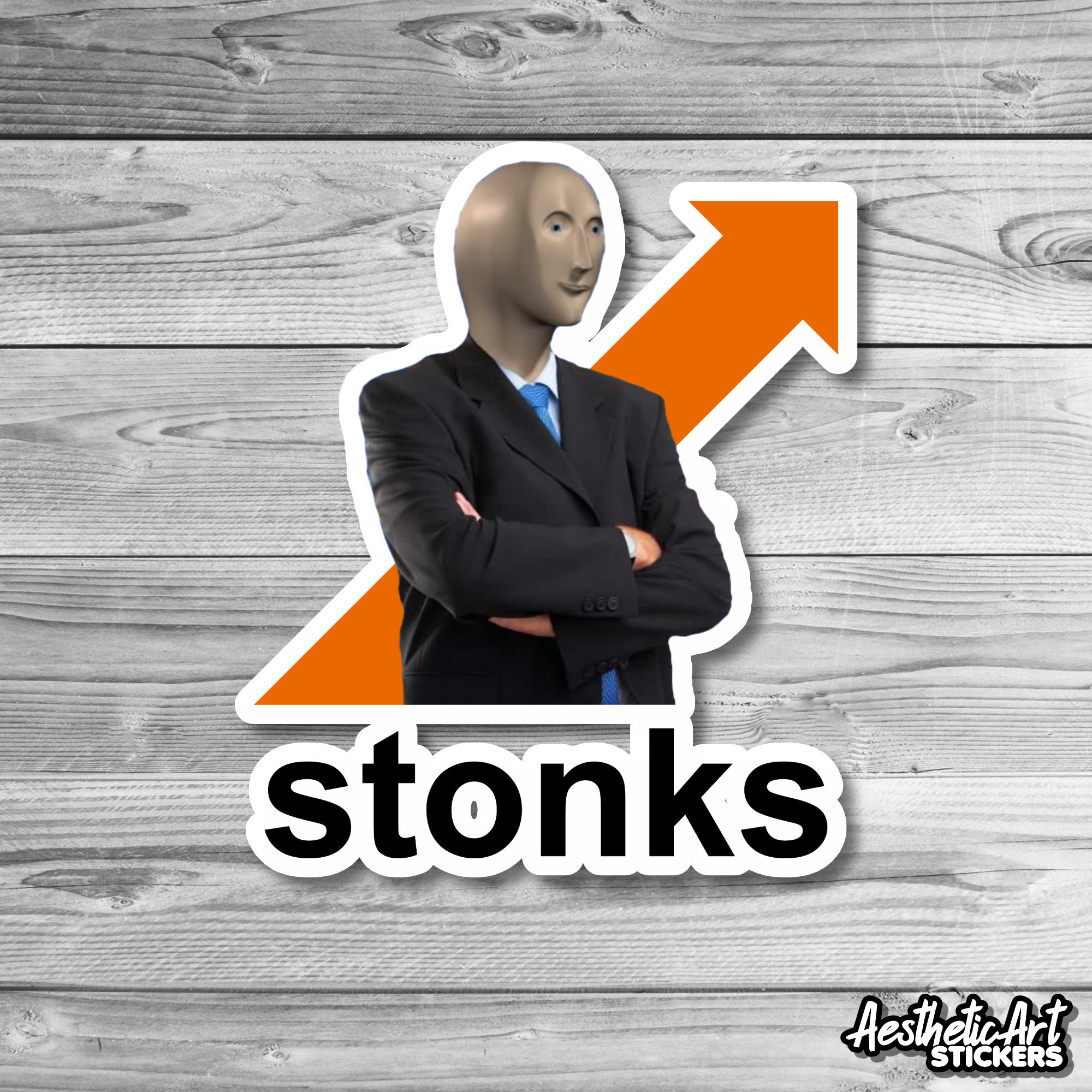 Funny Stonks Meme Stickers Stock Market Vinyl Decal Funny Etsy