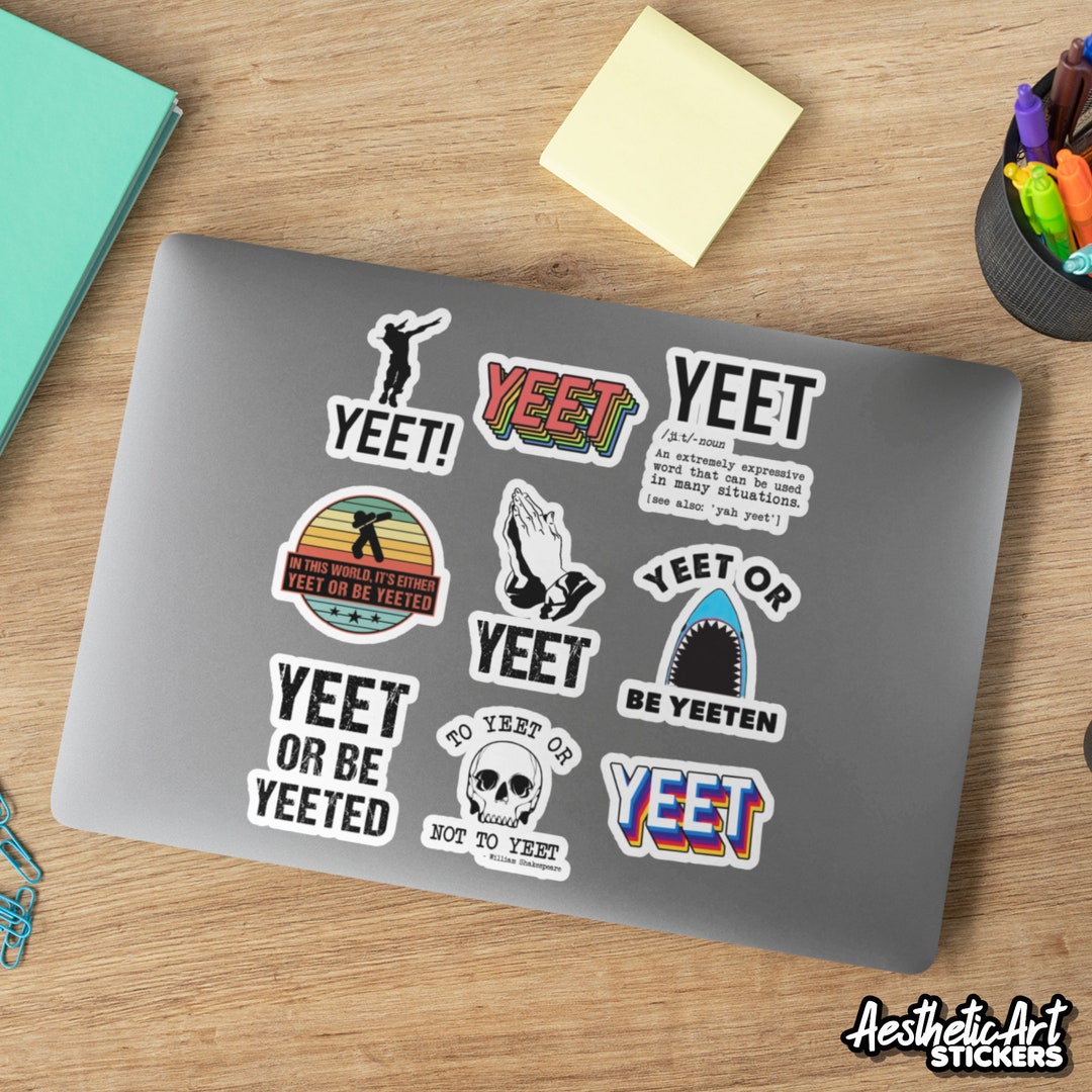 Yeet Meme Sticker Gamer Video Game Decal Funny Gaming Vinyl Labels - Etsy