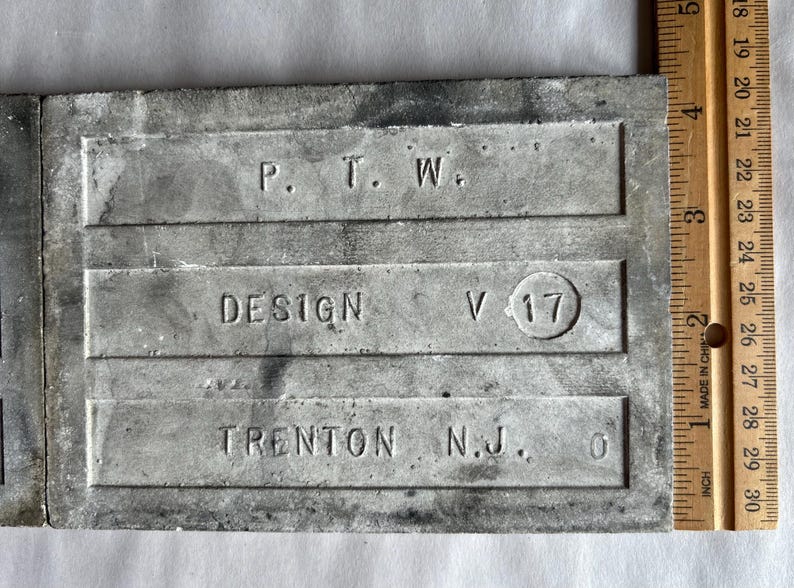 Lot of 2 Antique Providential Tile Works 6x4.25 Victorian Majolica ...