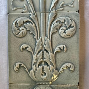 Antique Victorian Providential Tile Works Torch Panel 5-6x6 Tiles - Etsy