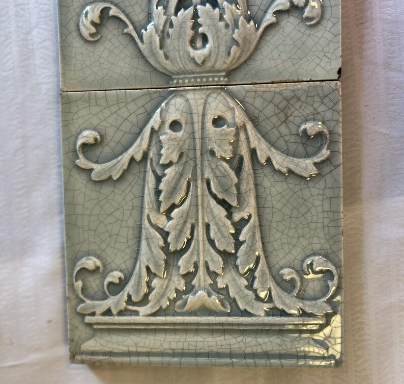 Antique Victorian Providential Tile Works Torch Panel 5-6x6 Tiles - Etsy
