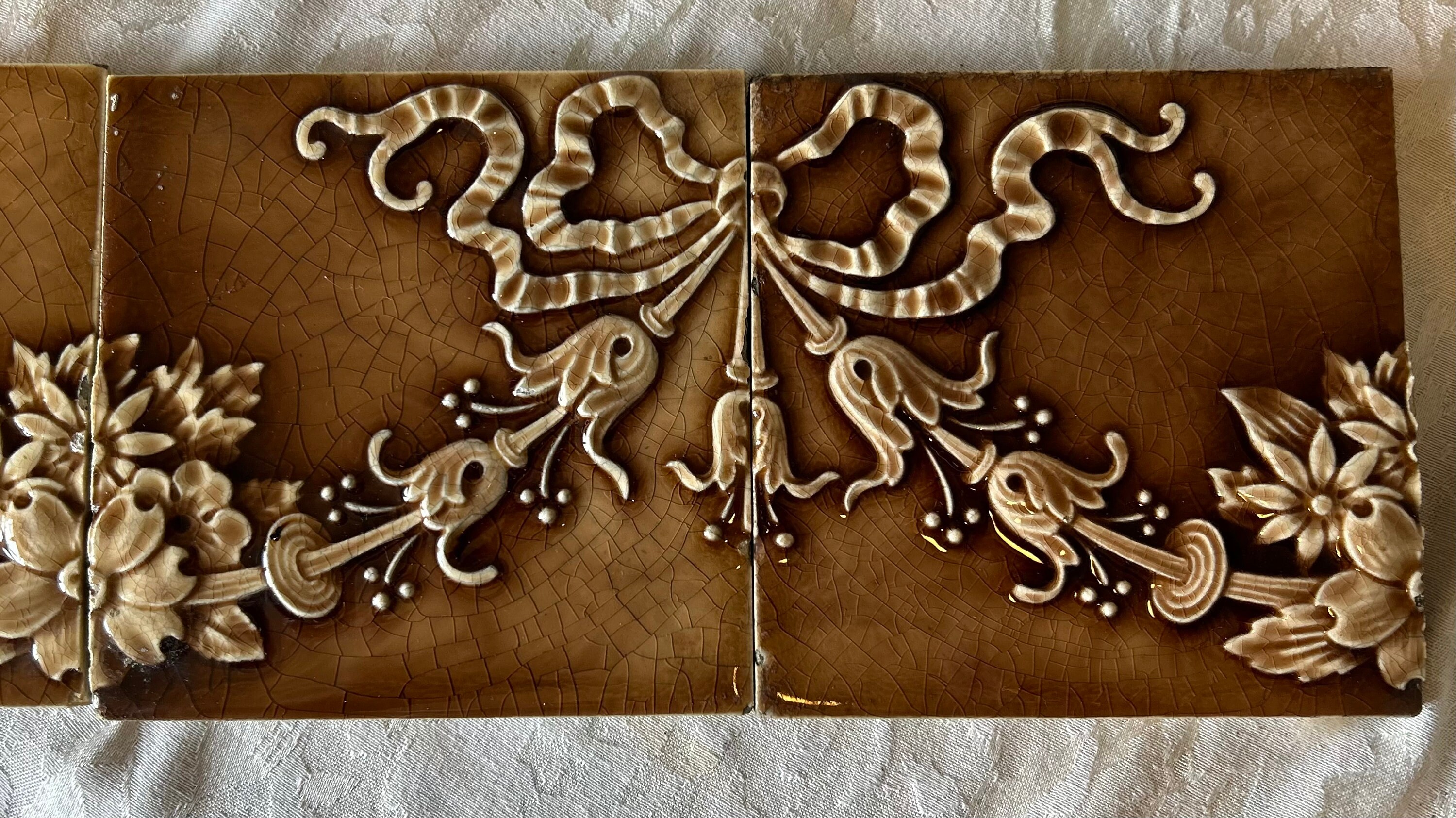 Antique Providential Tile Works 6 X 36 Frieze, Victorian, Vintage Tile ...