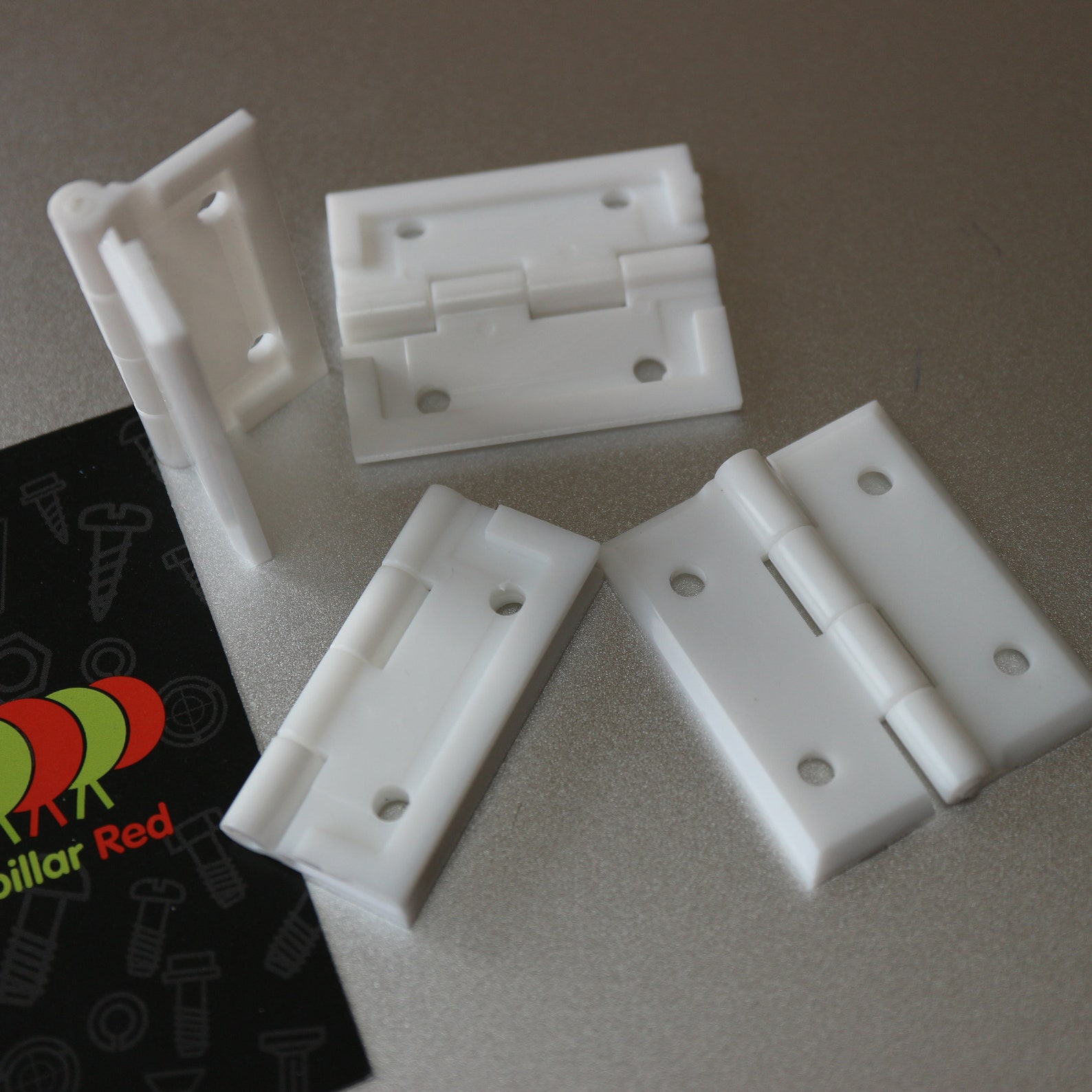 4 X Angled L Hinge Hinges Brackets, Clear Transparent Perspex Acrylic ...