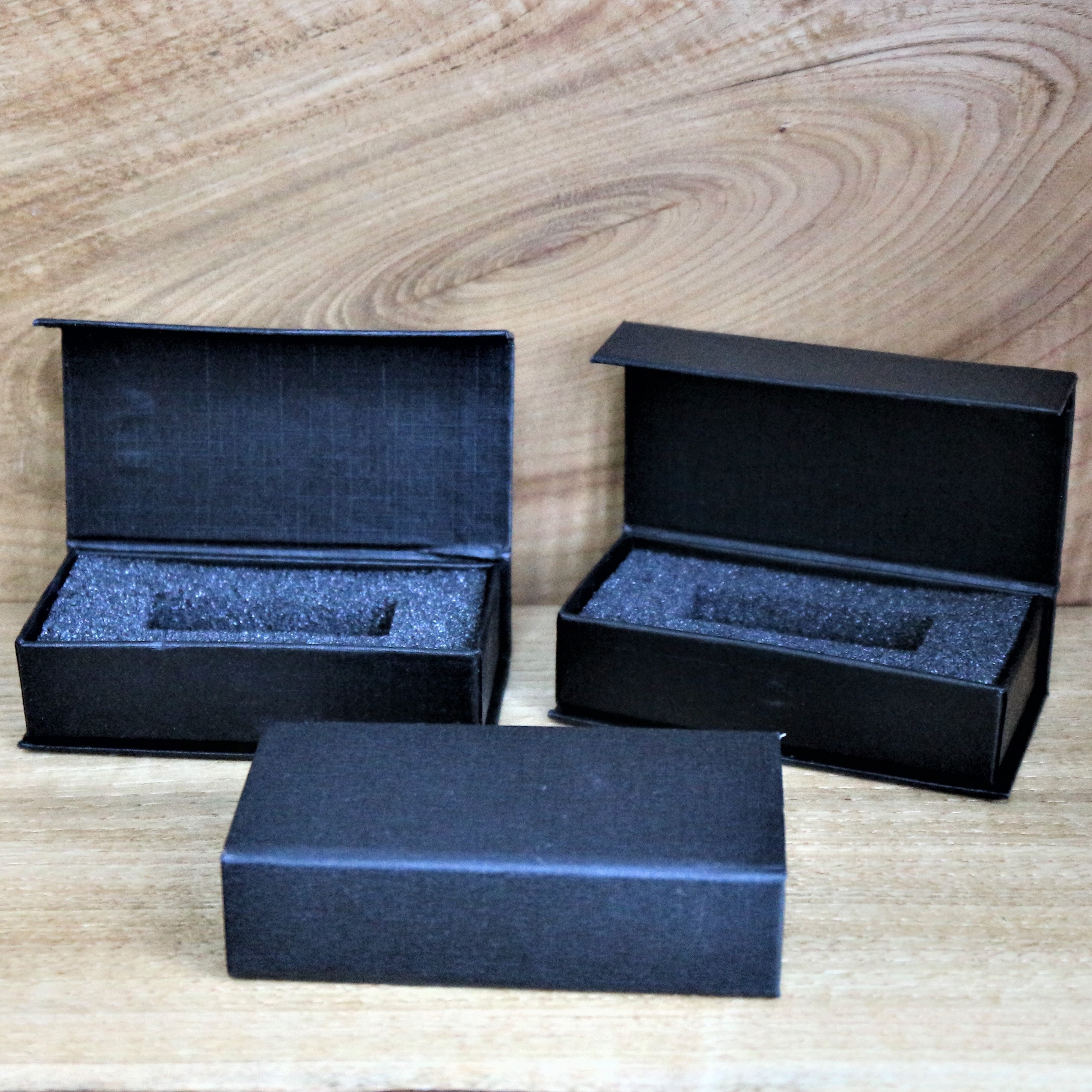 3 X Magnetic USB Presentation Gift Boxes, Blue, Flash Drives, Removable ...