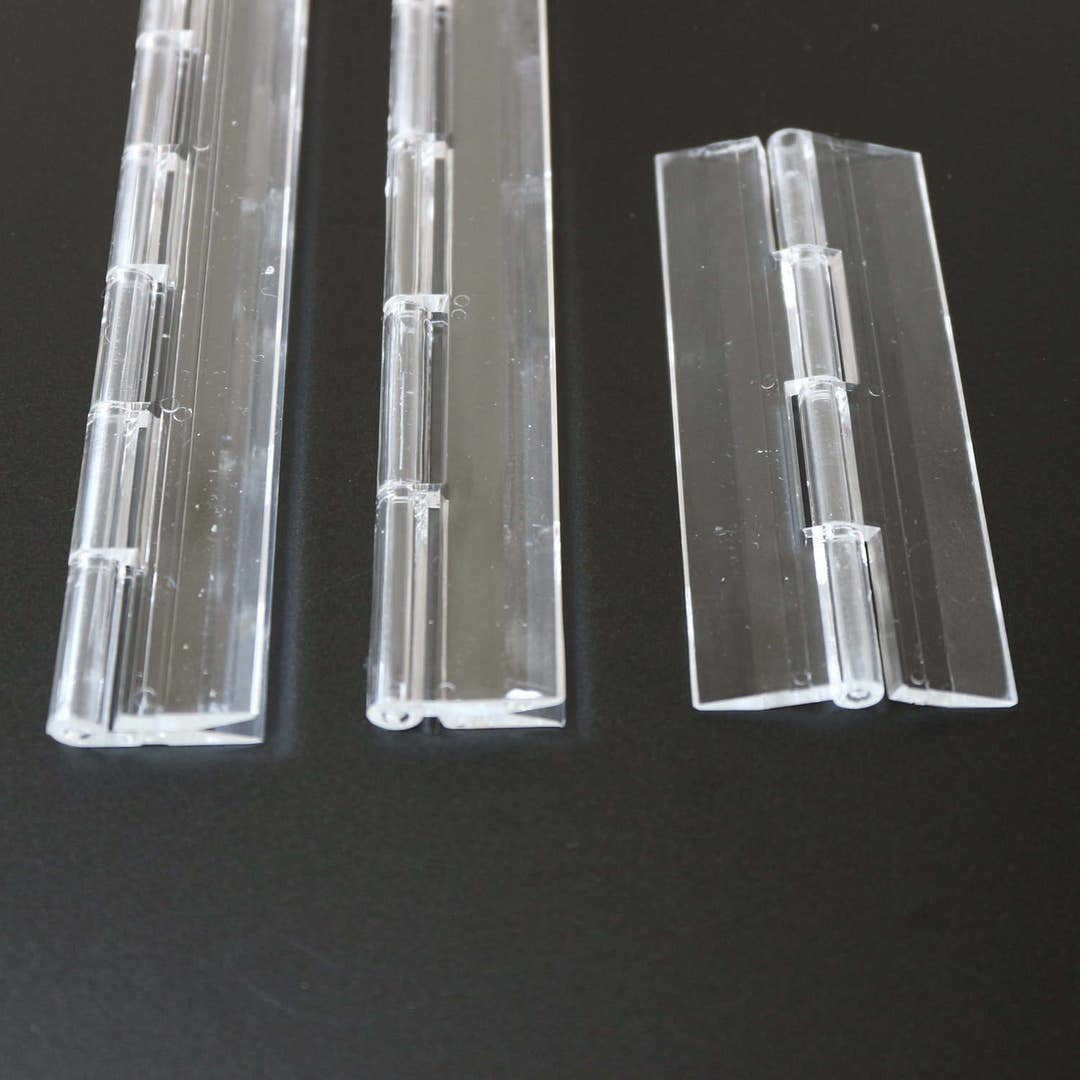 Clear Acrylic Plastic Piano Continuous Hinges Hinge - 100mm, 200mm ...