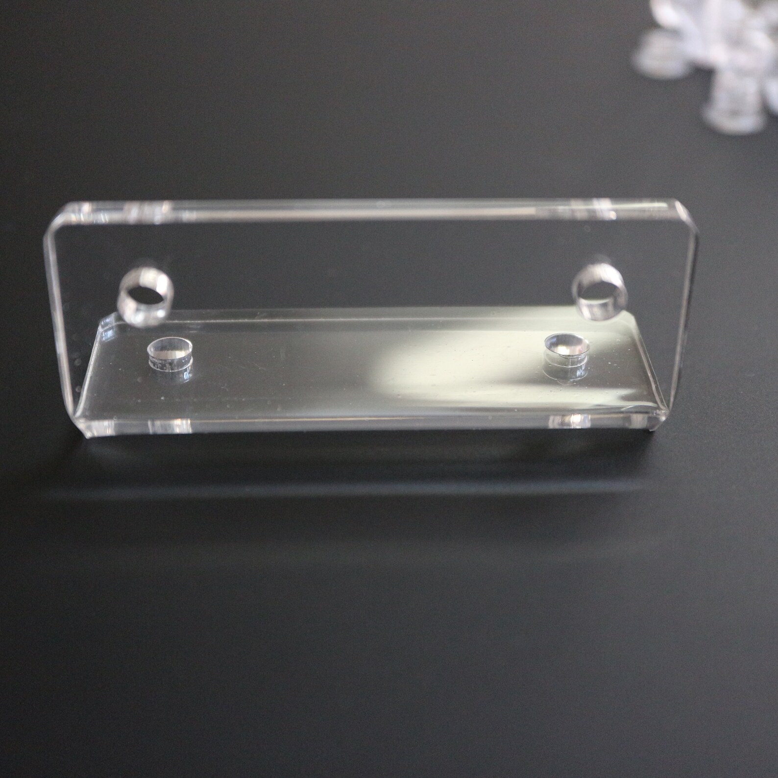 4 X V2, 5mm Thickness, Angled L Brackets, Polished Clear Transparent ...