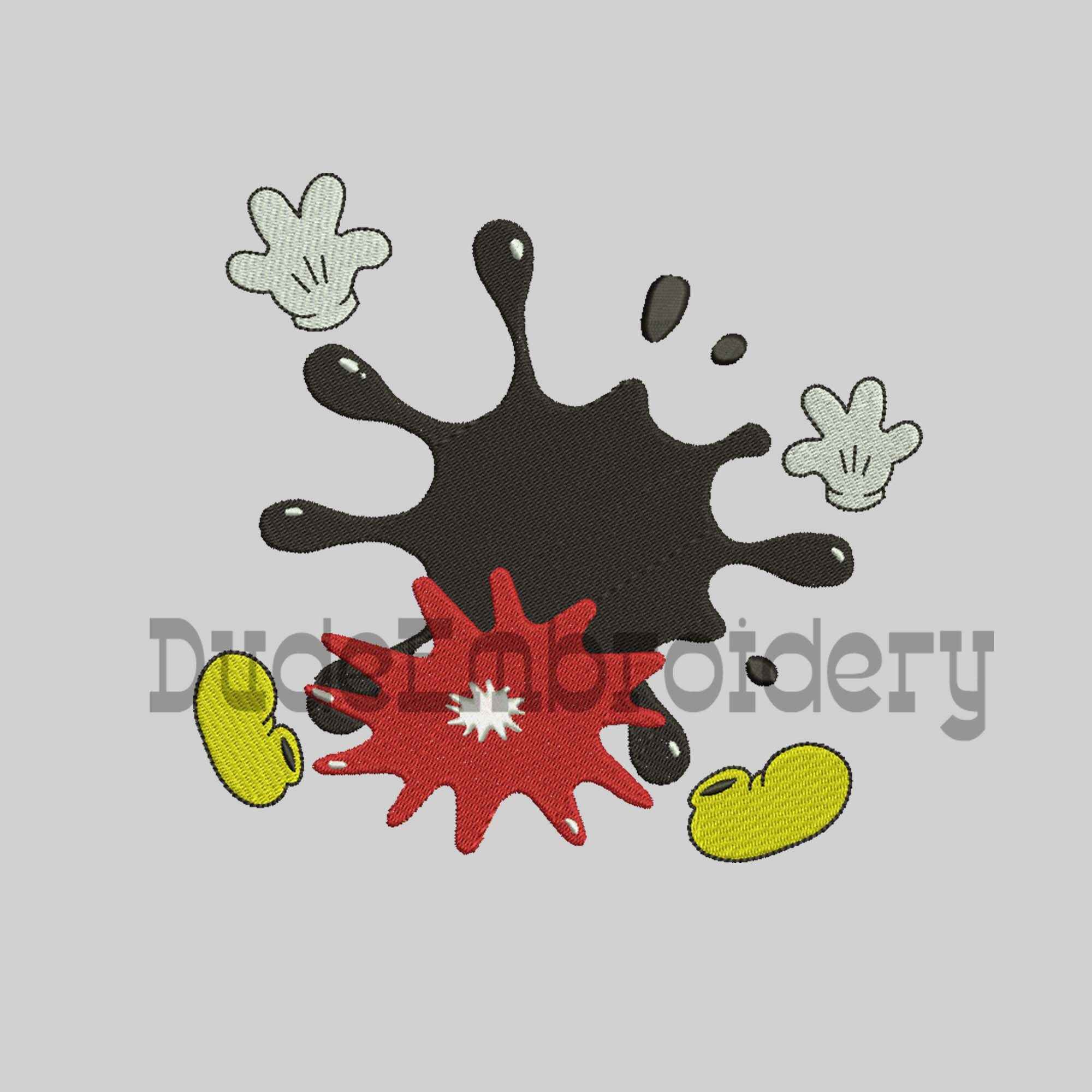 Mickey Mouse Body Parts Clipart