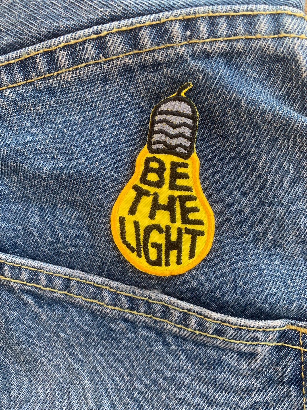 Be the Light Iron on Patches Embroidered Applique - Etsy
