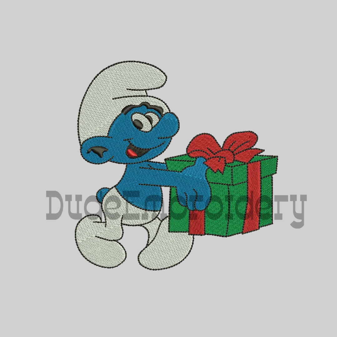 Grouchy Smurf Embroidery Designs 6 Size Instant Download 8 - Etsy