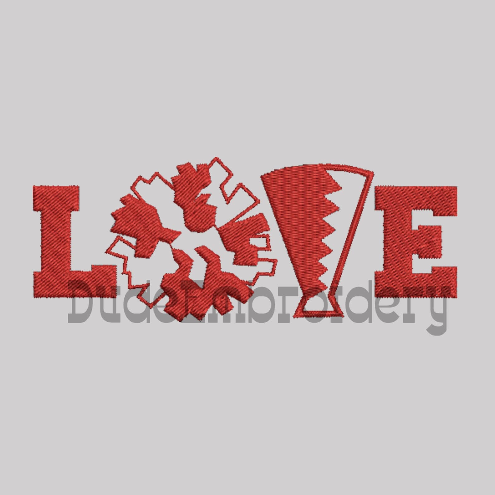 Love Cheer Embroidery Designs 7 Size Design Instant Download 8 Formats ...