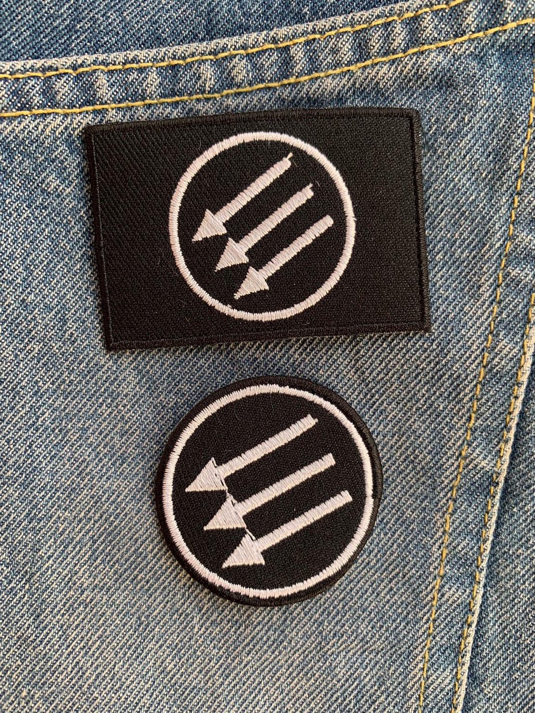 Three Arrows Flag Iron on Patches Easy DIY Fix or Style Upgrade ...