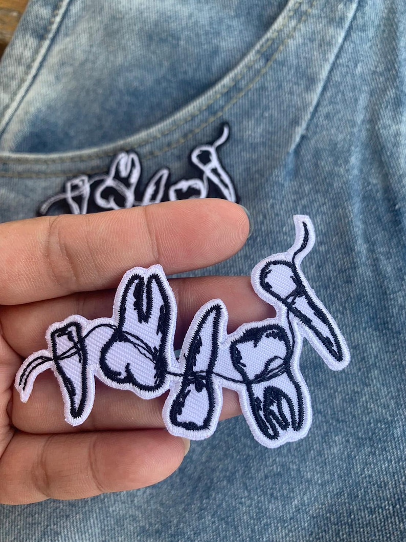 Occult Tooth Iron on Patches Embroidered Applique - Easy DIY Fix or ...