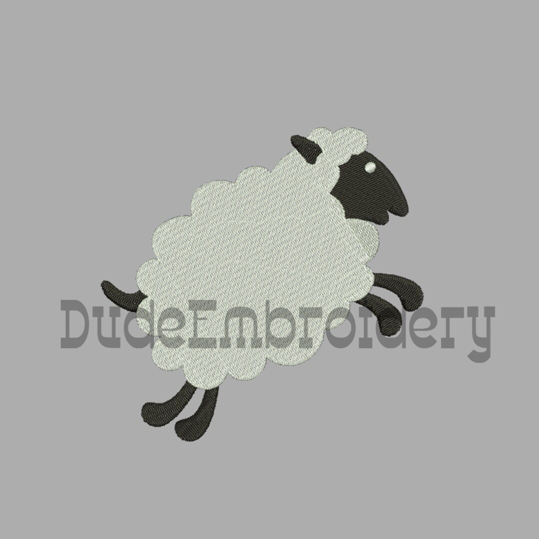 Sheep Embroidery Designs 7 Size Design Instant Download 8 Formats ...