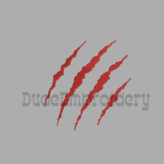Claw Mark Embroidery Designs 7 Size Design Instant Download 8 - Etsy