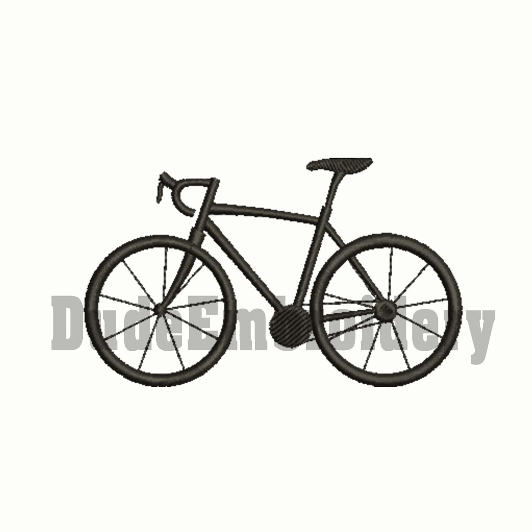 Bicycle Embroidery Designs 6 Size Design Instant Download 8 Formats ...
