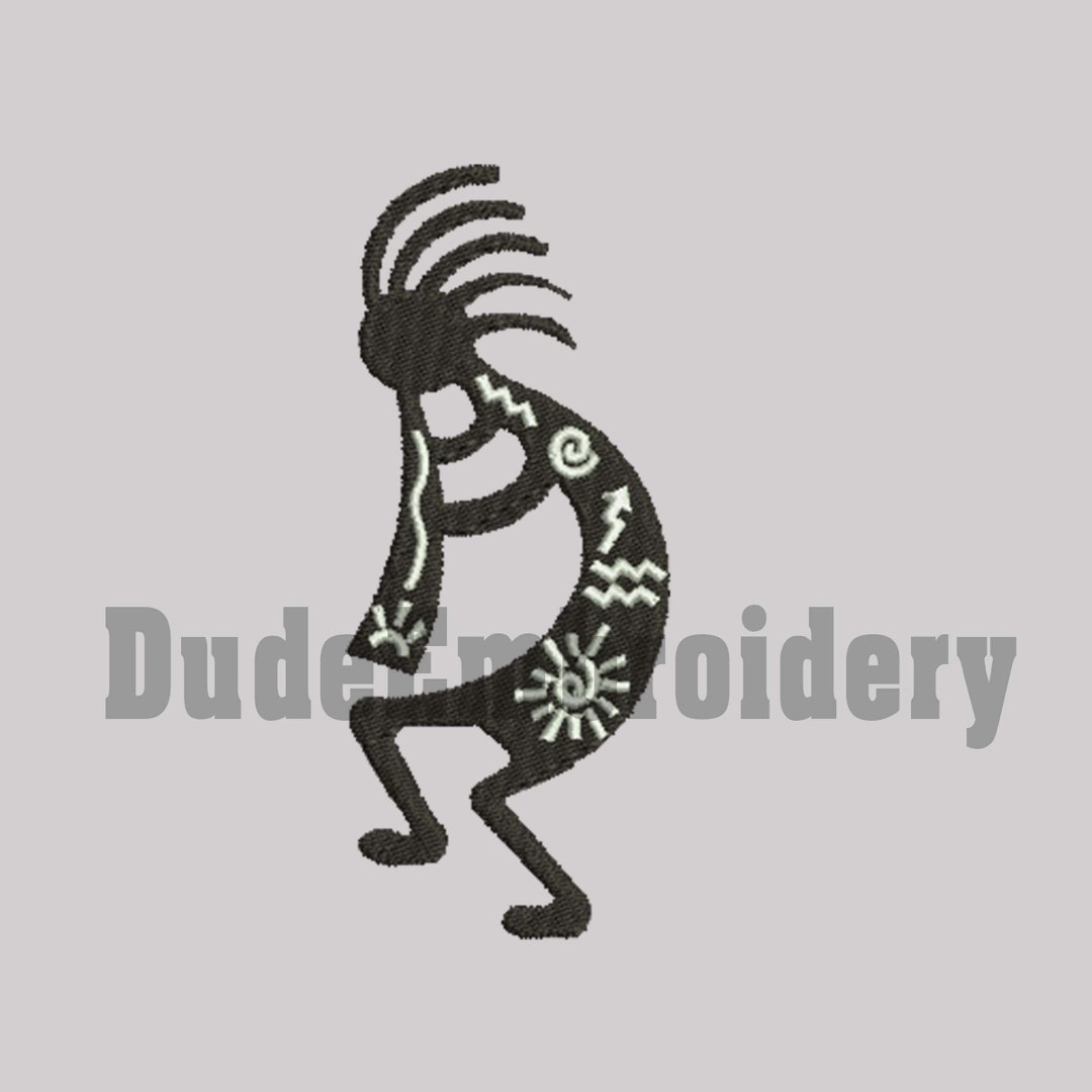 Kokopelli Embroidery Designs 6 Size Instant Download 8 Formats Machine ...