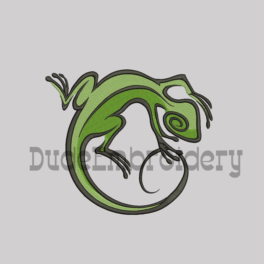 Lizard Embroidery Designs 7 Size Design Instant Download 8 Formats ...