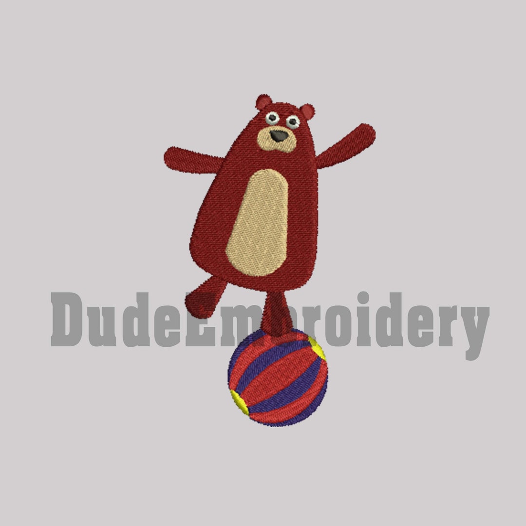 Bear Embroidery Designs 6 Size Design Instant Download 8 Formats ...