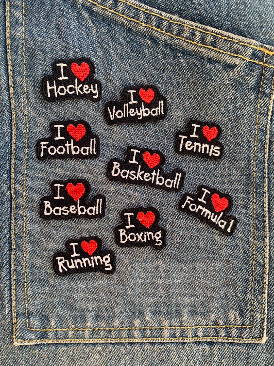Mini Love Sport Iron on Patches Embroidered Applique - Etsy