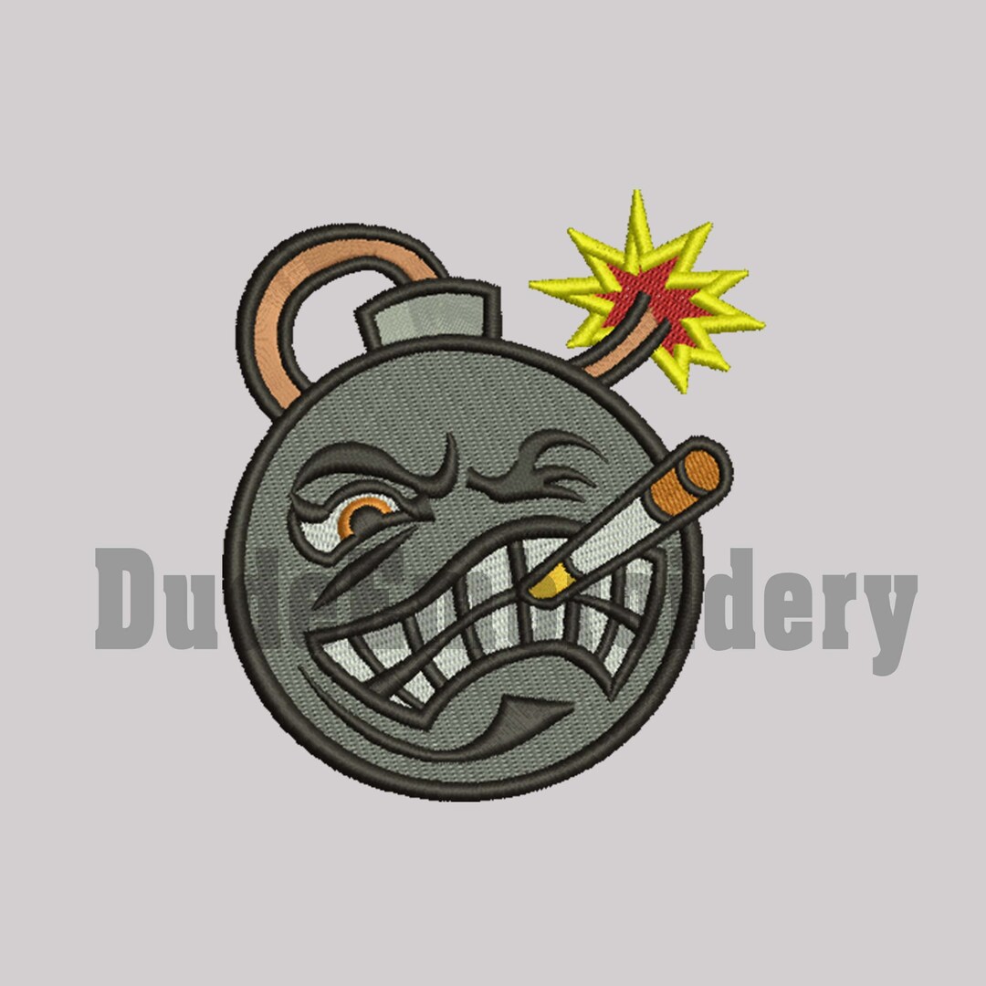 Boom Embroidery Designs 5 Size Instant Download 8 Formats Machine ...