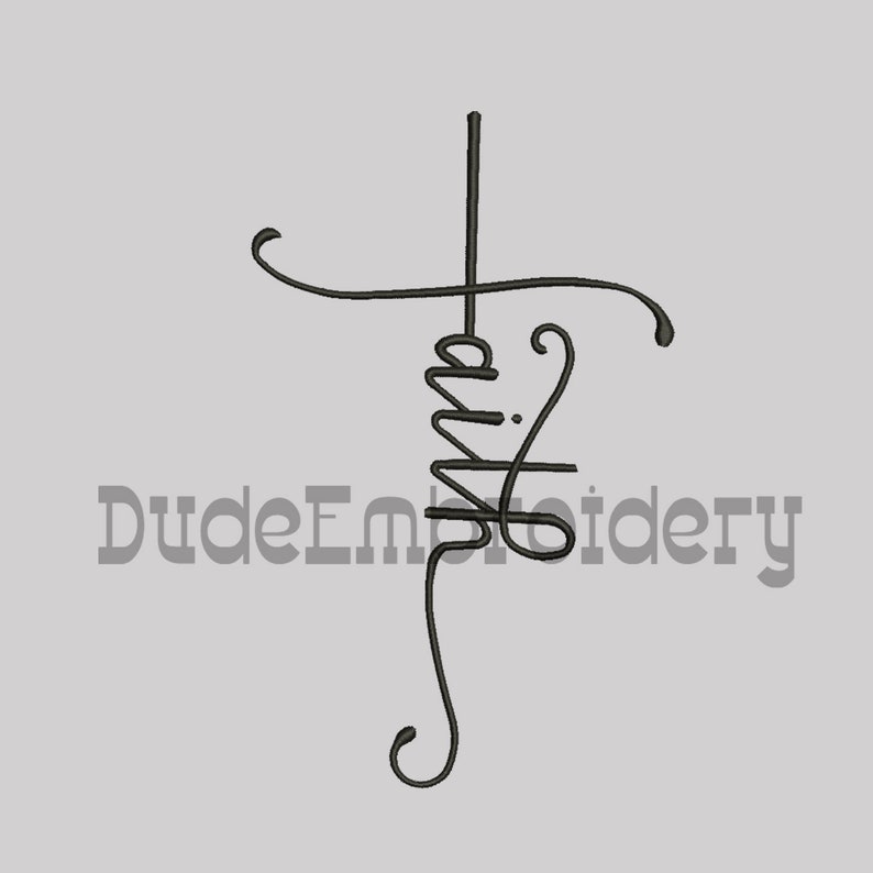 Faith Cross Embroidery Designs 6 Size Design Instant Download 8 Formats ...
