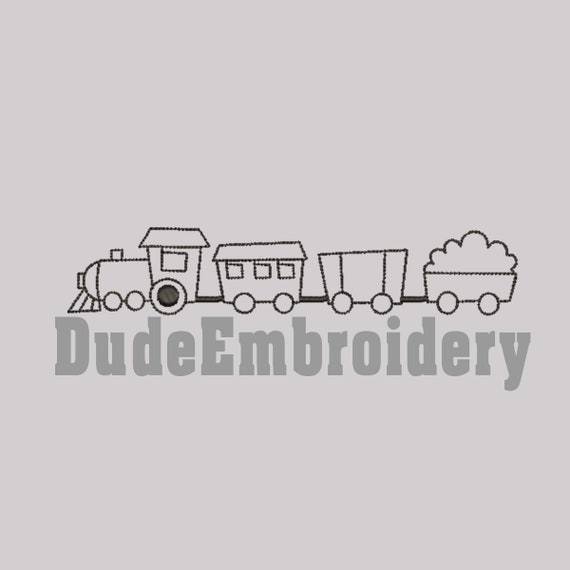 Train Embroidery Designs 6 Size Design Instant Download 8 - Etsy