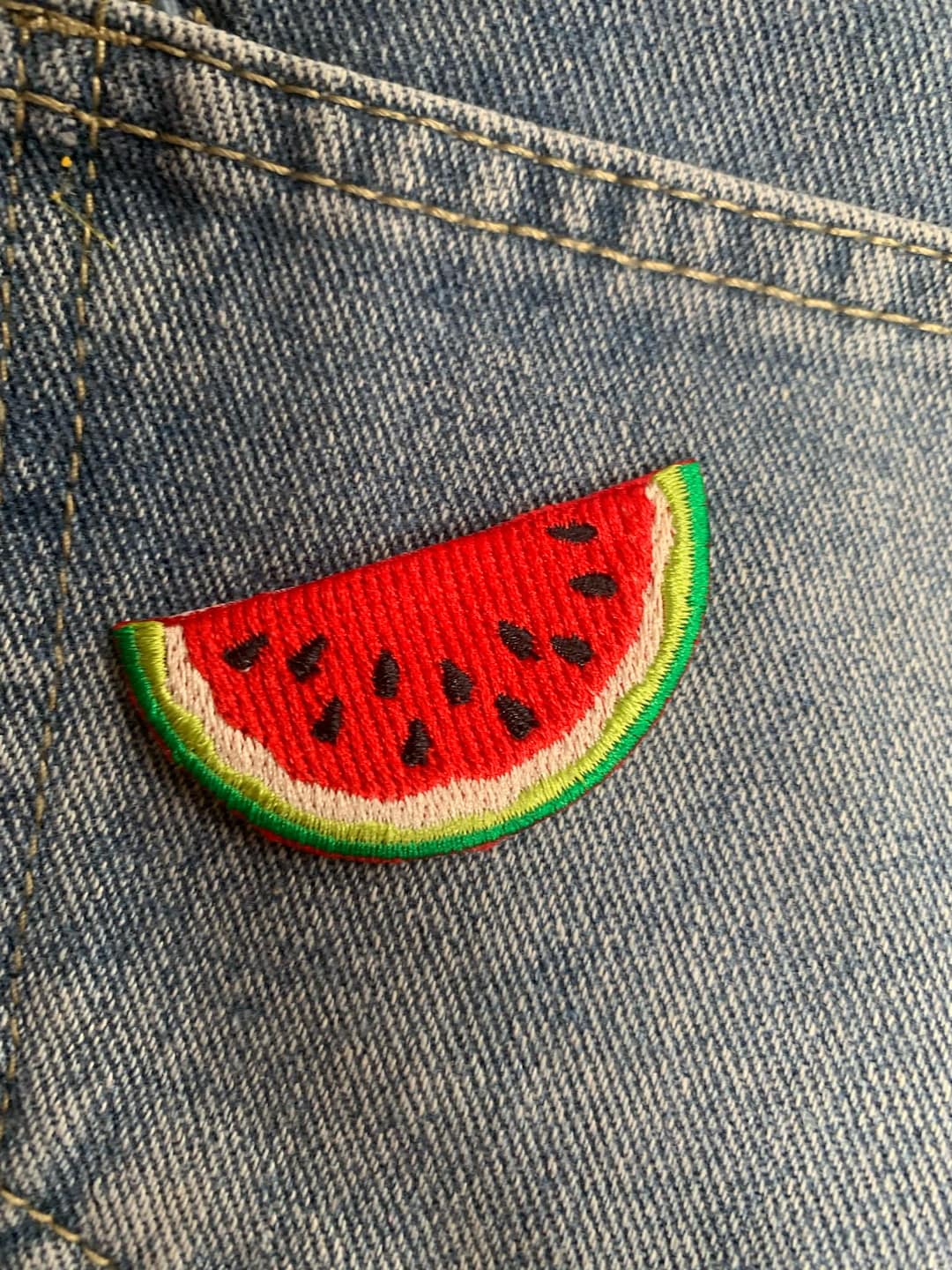 Watermelon Iron on Patches Embroidered Applique - Etsy