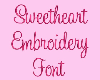 Curly Embroidery Fonts 5 Size Font Machine Embroidery Font Instant ...
