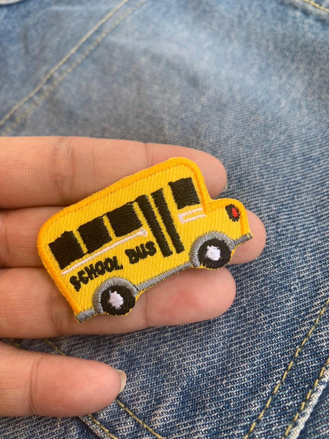 Mini School Bus Iron on Patches Embroidered Applique - Etsy