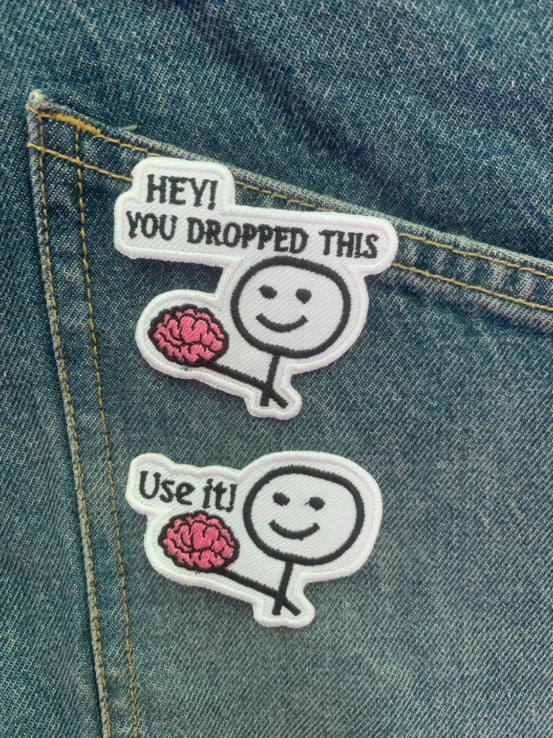 PATCH Funny Iron on Patches Embroidered Applique - Etsy