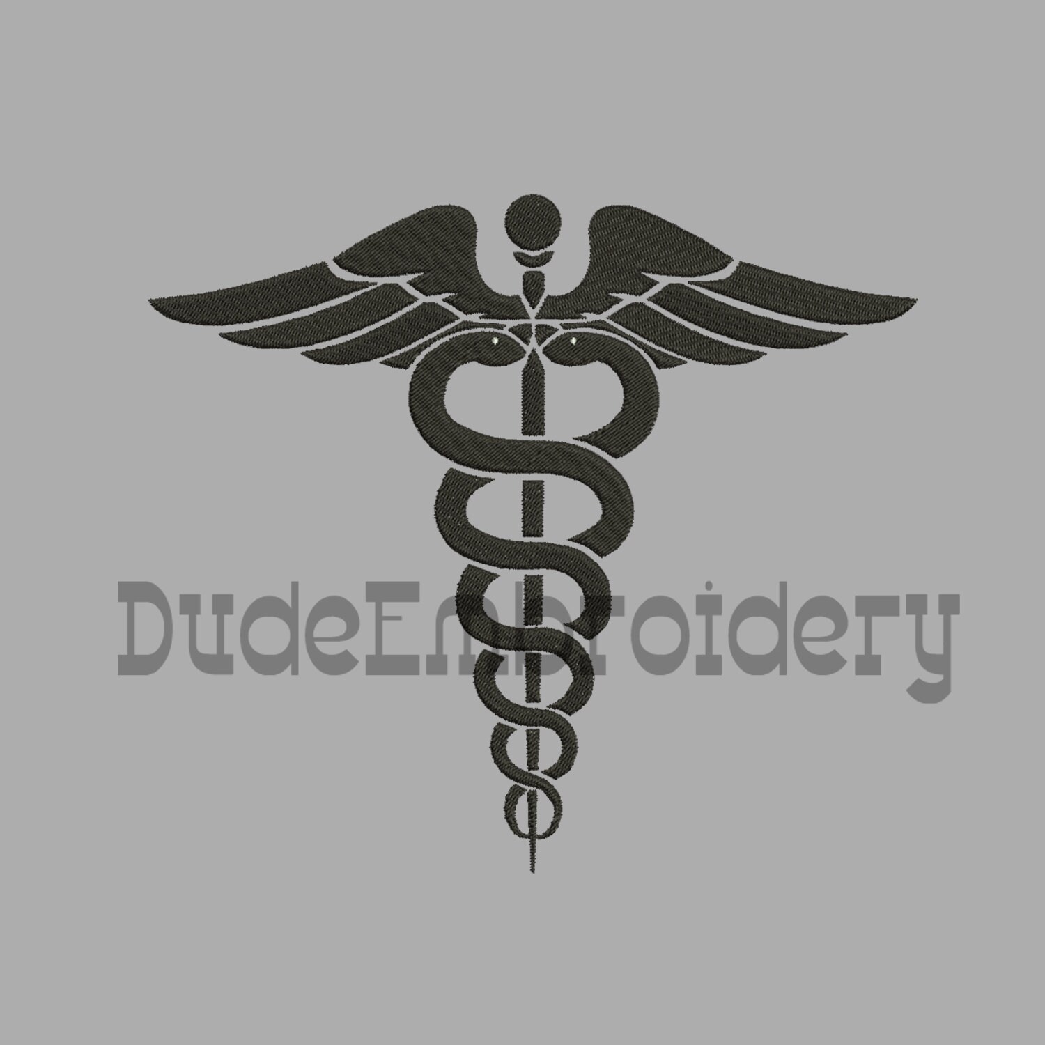 Caduceus Medical Embroidery Designs 7 Size Cupcake Applique Design ...