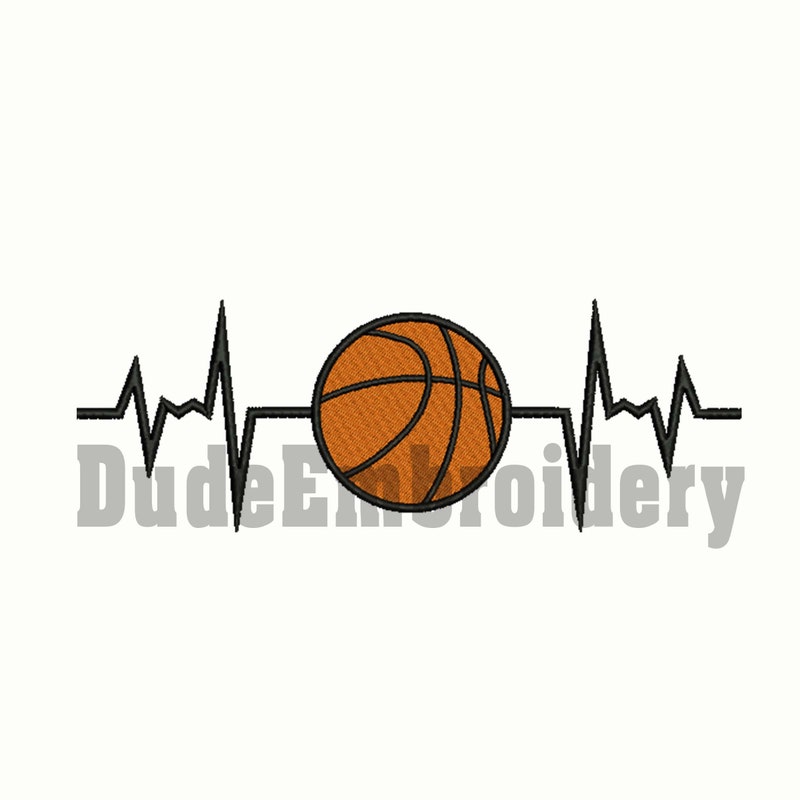 Basketball Heartbeat Svg - Etsy