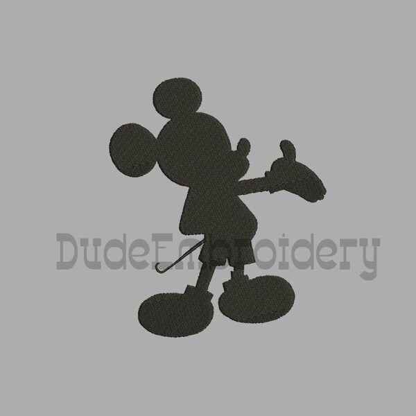 Mickey Mouse Embroidery Silhouette - Etsy