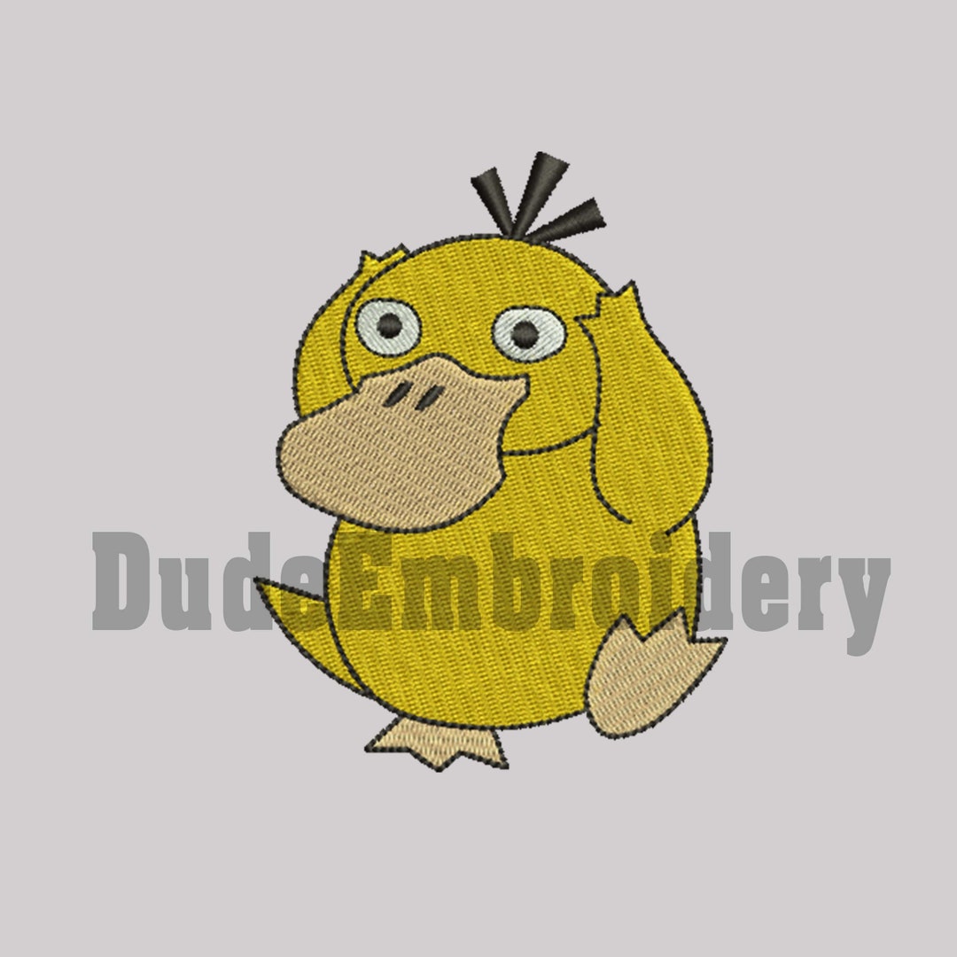 Pokemon Psyduck Embroidery Designs 4 Size Instant Download 8 - Etsy