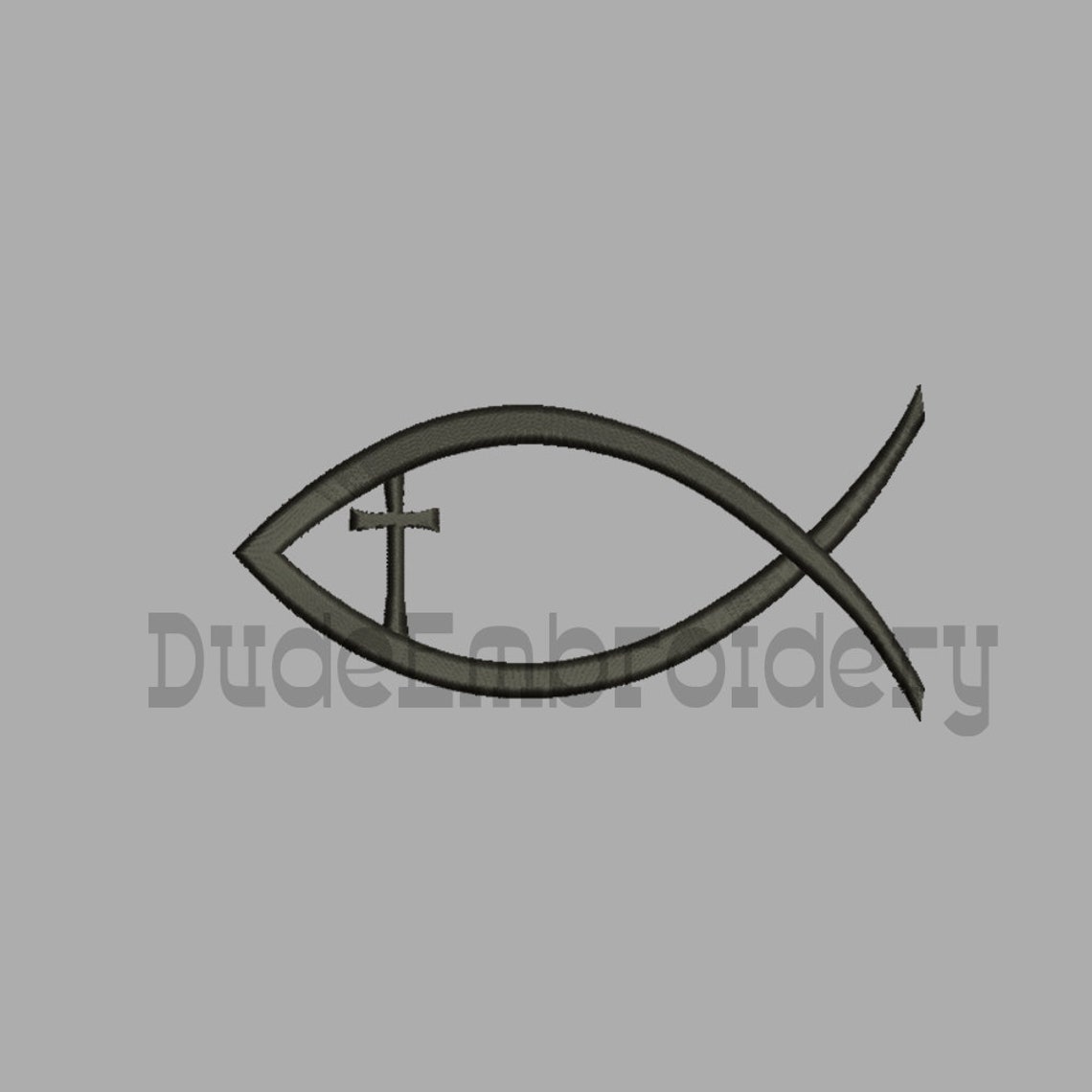 Jesus Fish Embroidery Designs 9 Size Instant Download 8 - Etsy
