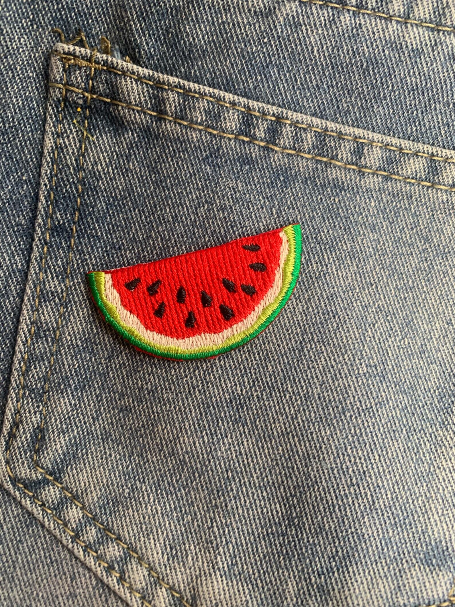 Watermelon Iron on Patches Embroidered Applique - Etsy