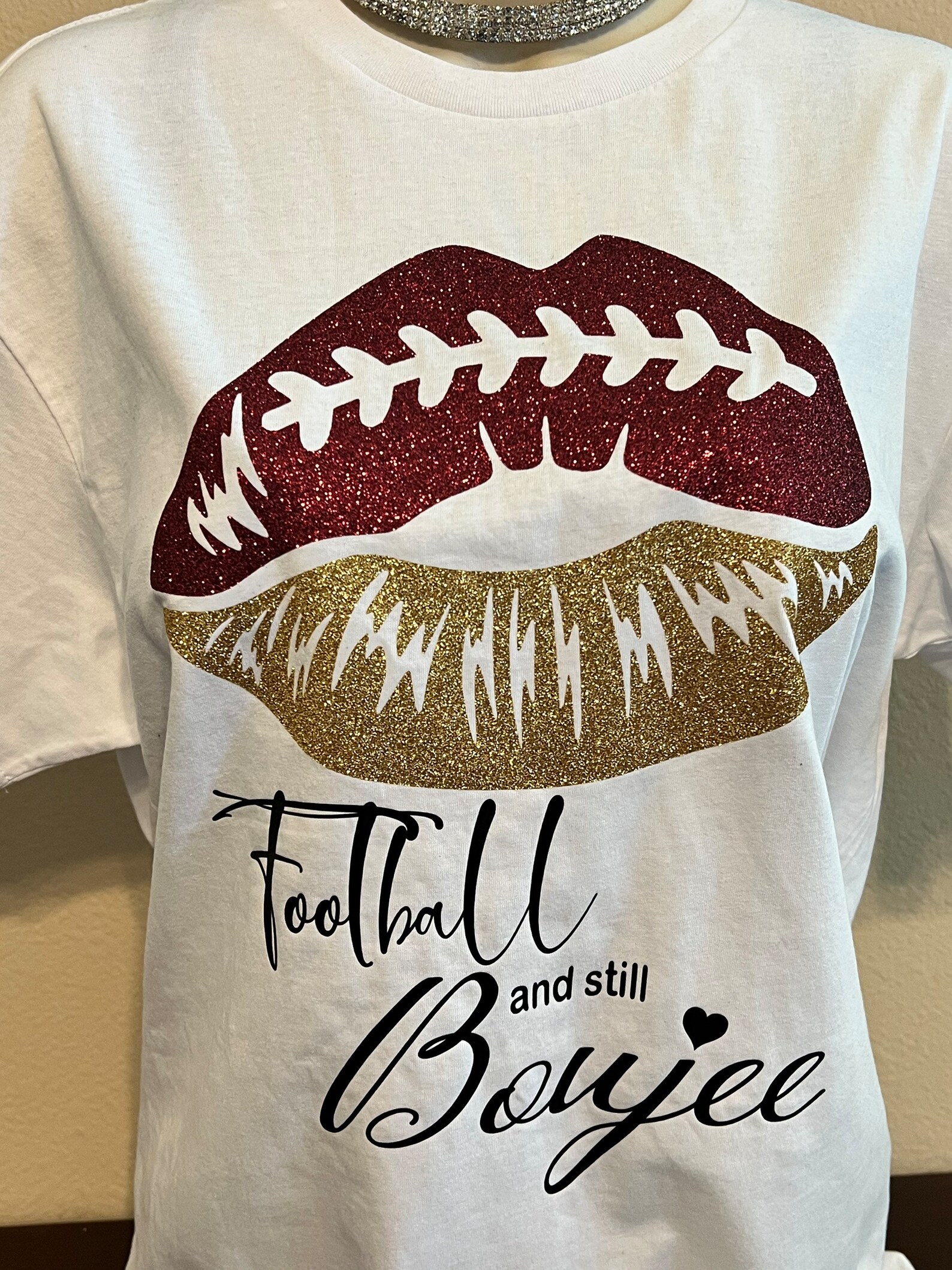 Football Diva Shirt: Boujee Lips, Football MOM, 100% Cotton - Etsy