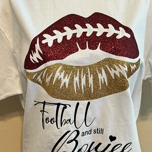 Football Diva Shirt: Boujee Lips, Football MOM, 100% Cotton - Etsy