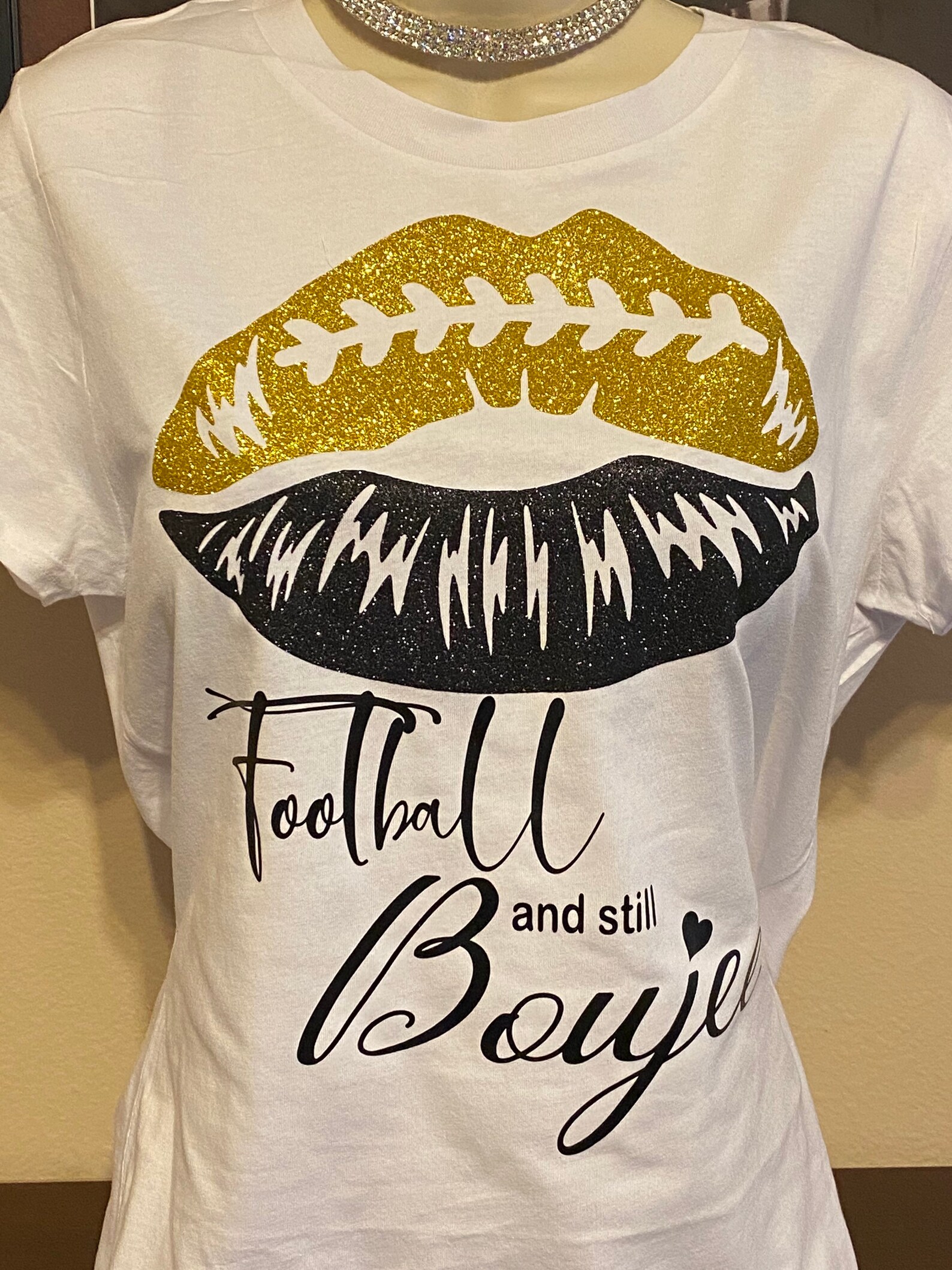 Football Diva Shirt: Boujee Lips, Football MOM, 100% Cotton - Etsy