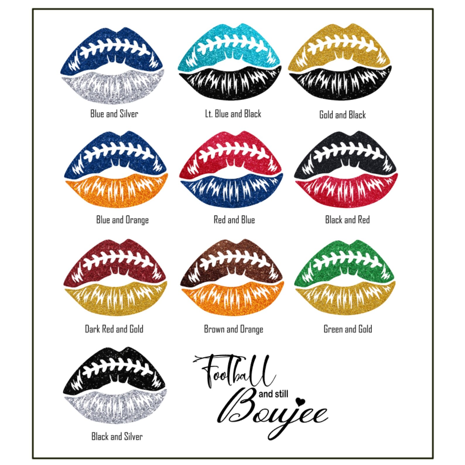 Football Diva Shirt: Boujee Lips, Football MOM, 100% Cotton - Etsy
