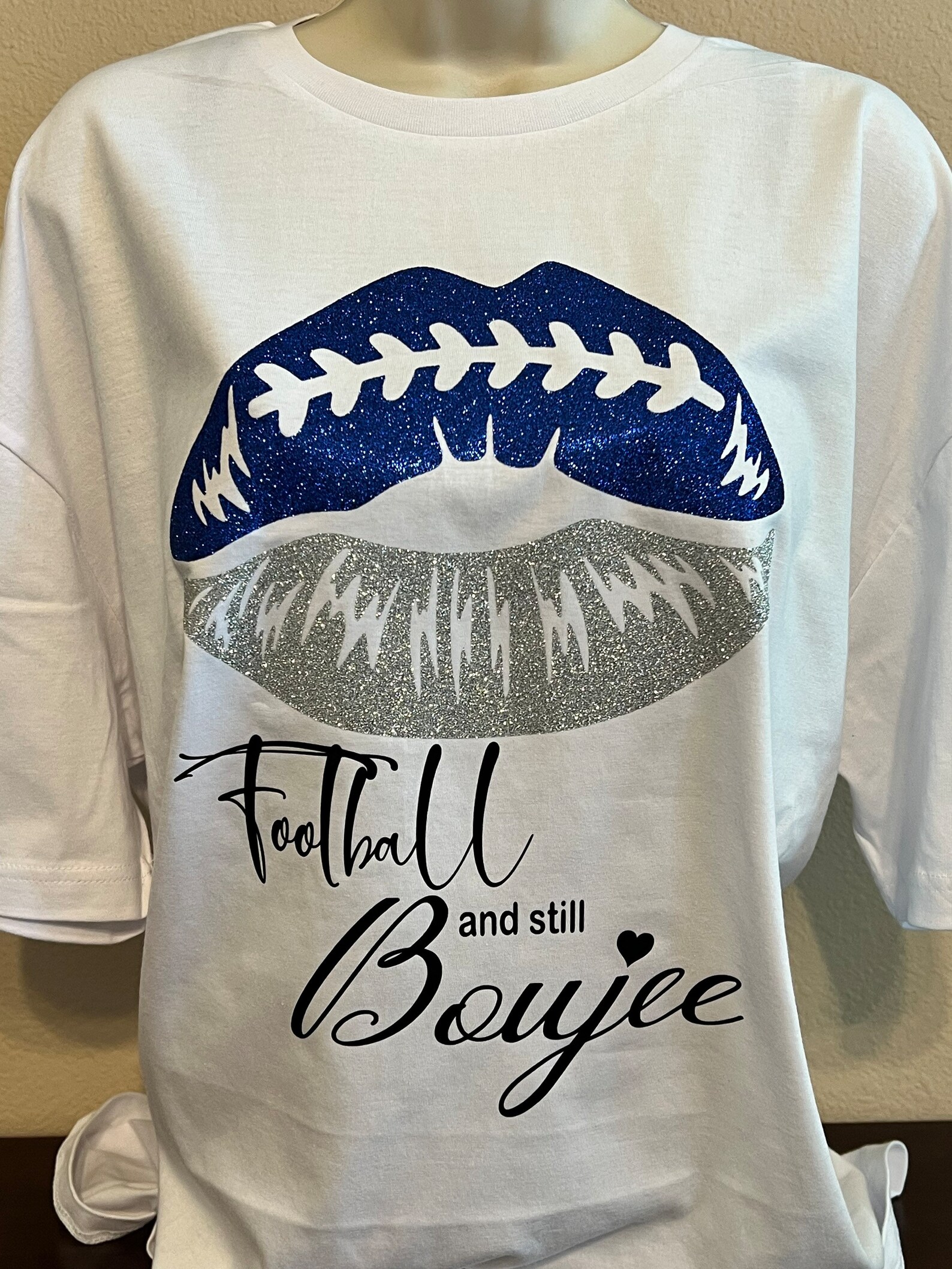 Football Diva Shirt: Boujee Lips, Football MOM, 100% Cotton - Etsy