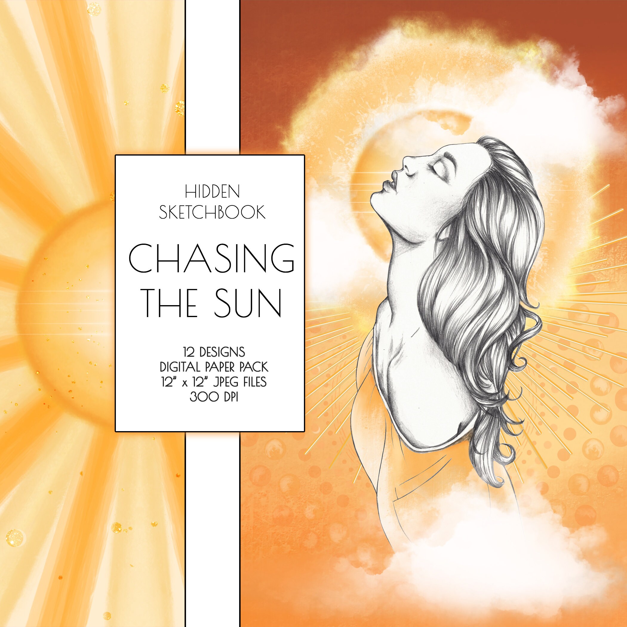Chasing the Sun Digital Paper Pack Summer Sunset Beach Holiday - Etsy