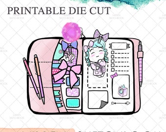 PRINTABLE DIE CUTS. Cute Planner Download Die Cut - Etsy